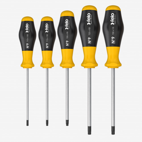 Felo No. 9 Torx Screwdriver Set, 5 Pieces | Felo at KC Tool