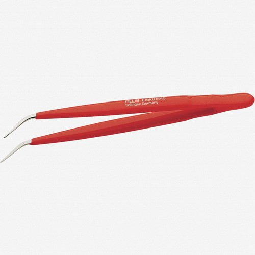 NWS Angled Precision Tweezer with Plastic Coated Handles, 6.1" | NWS at ...