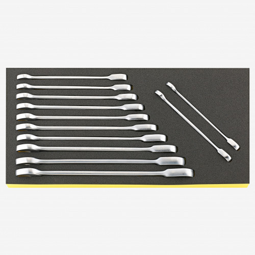 Stahlwille TCS 17F/12 OPEN RATCH Ratcheting Combination Spanner Set, Metric, 12 Pieces, 8 - 19 mm