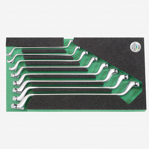 Heyco Offset Double Box-Ended Wrench Set, Metric, 6 - 22 mm, 8 Pieces