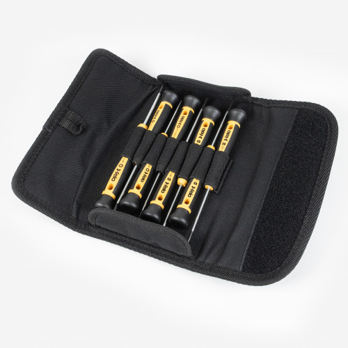 Felo Slotted and Phillips Precision Screwdriver Set in Belt Bag, 8 ...