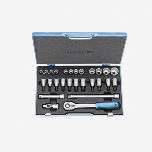 Gedore D 19 IMU-10 Socket set 1/2" 27 pcs UD 10-30 mm | Gedore at KC Tool