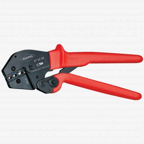 Knipex Crimping Pliers w/ Lever Transmission - insulated terminals and ...