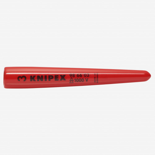 Knipex Insulated Plastic Slip-On Cap, Conical, for Bare Live Cables ...