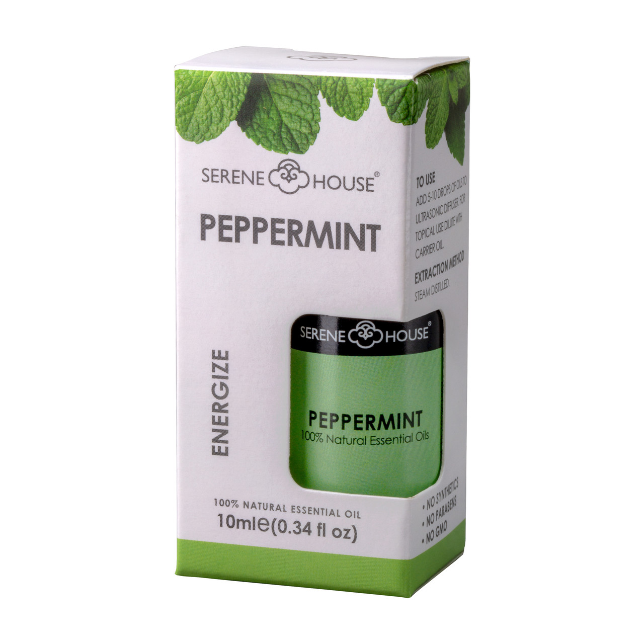 Peppermint 100% Natural Pure Essential Oil 10ml - Serene House EU