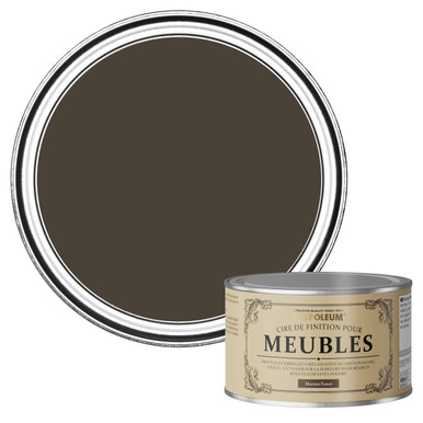 Cire de Finition pour Meubles - Marron Foncé 0,4L