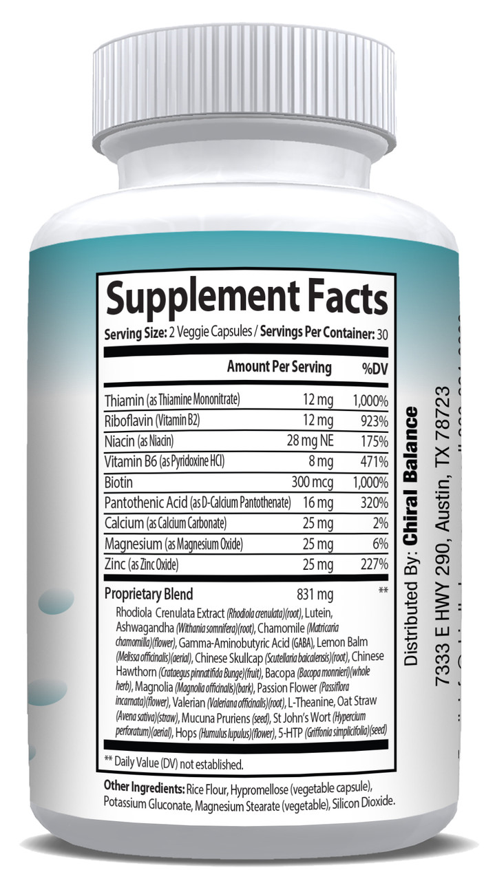 Deep Calm | Dietary Stress Relief Supplement - Chiral Balance