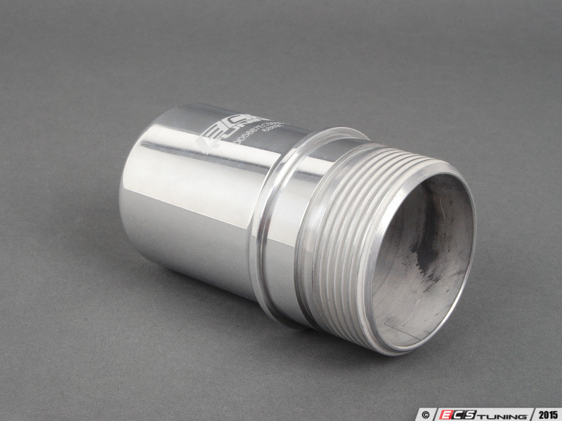 Polished Billet aluminum Oil filter housing - with filter