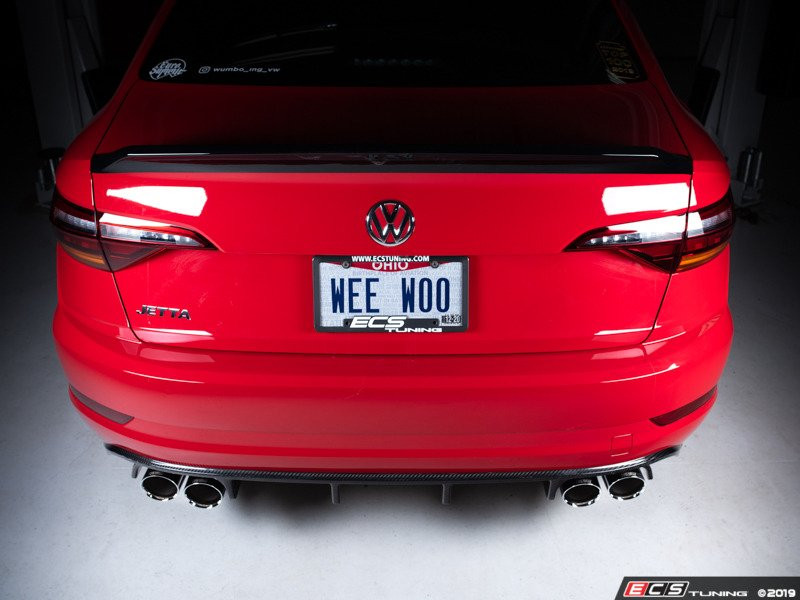 MK7 Jetta Quad Tip Carbon Fiber Rear Diffuser - EuroSport Tuning
