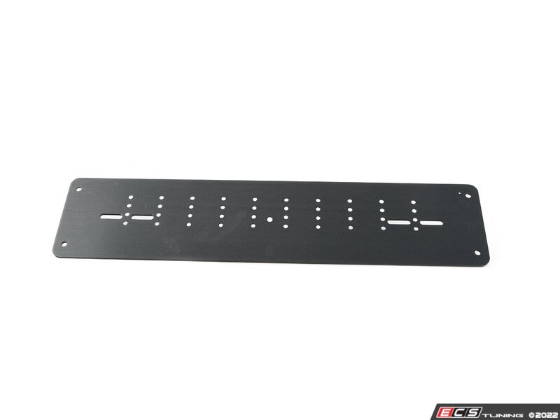 Tow Hook Mounted License Plate Bracket - Euro Plate Size