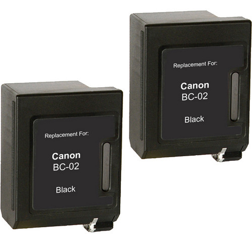 Canon BC-02 Black Ink Cartridge 2 Pack (0881A377) | 1ink.com
