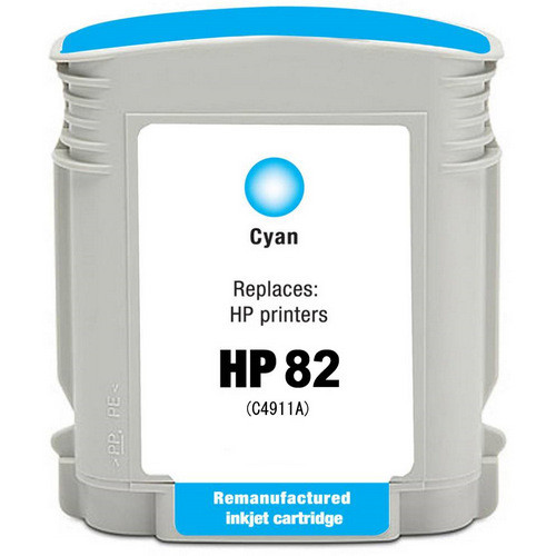 HP 82 Cyan Ink Cartridge (C4911A) | 1ink.com