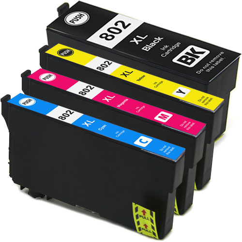 Epson 802 Black & 802XL Color Ink Cartridge Set | 5 Pack | 1ink.com