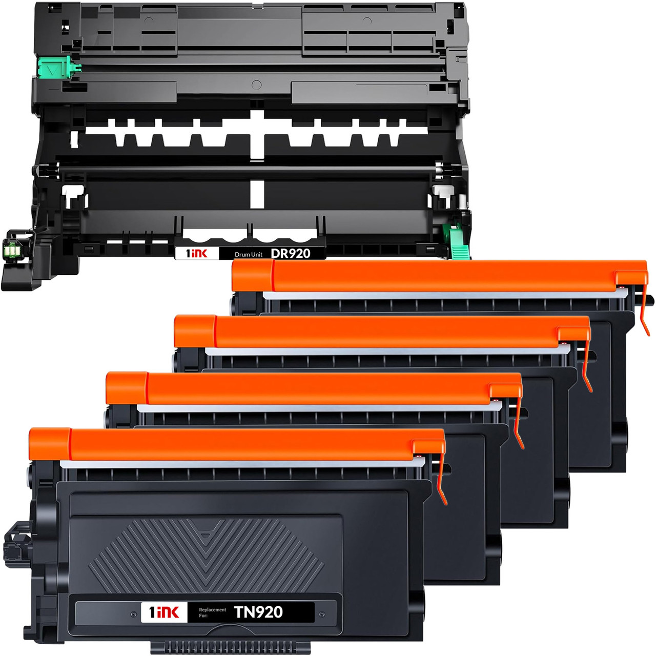 Compatible Brother TN920 Toner & DR920 Drum | 5-Pack Combo