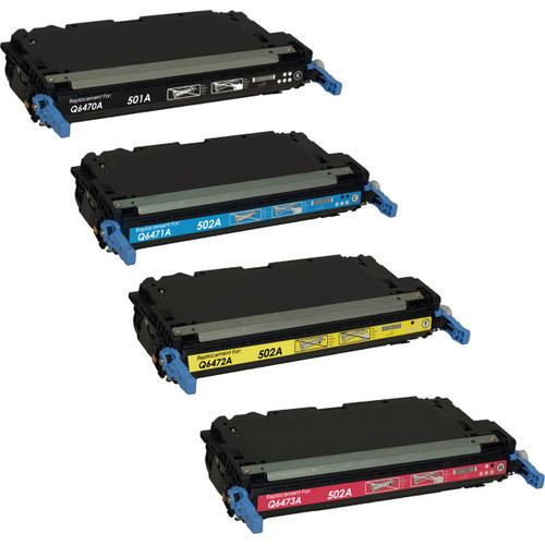HP 501A And HP 502A Toner Cartridge Combo | 4 Pack