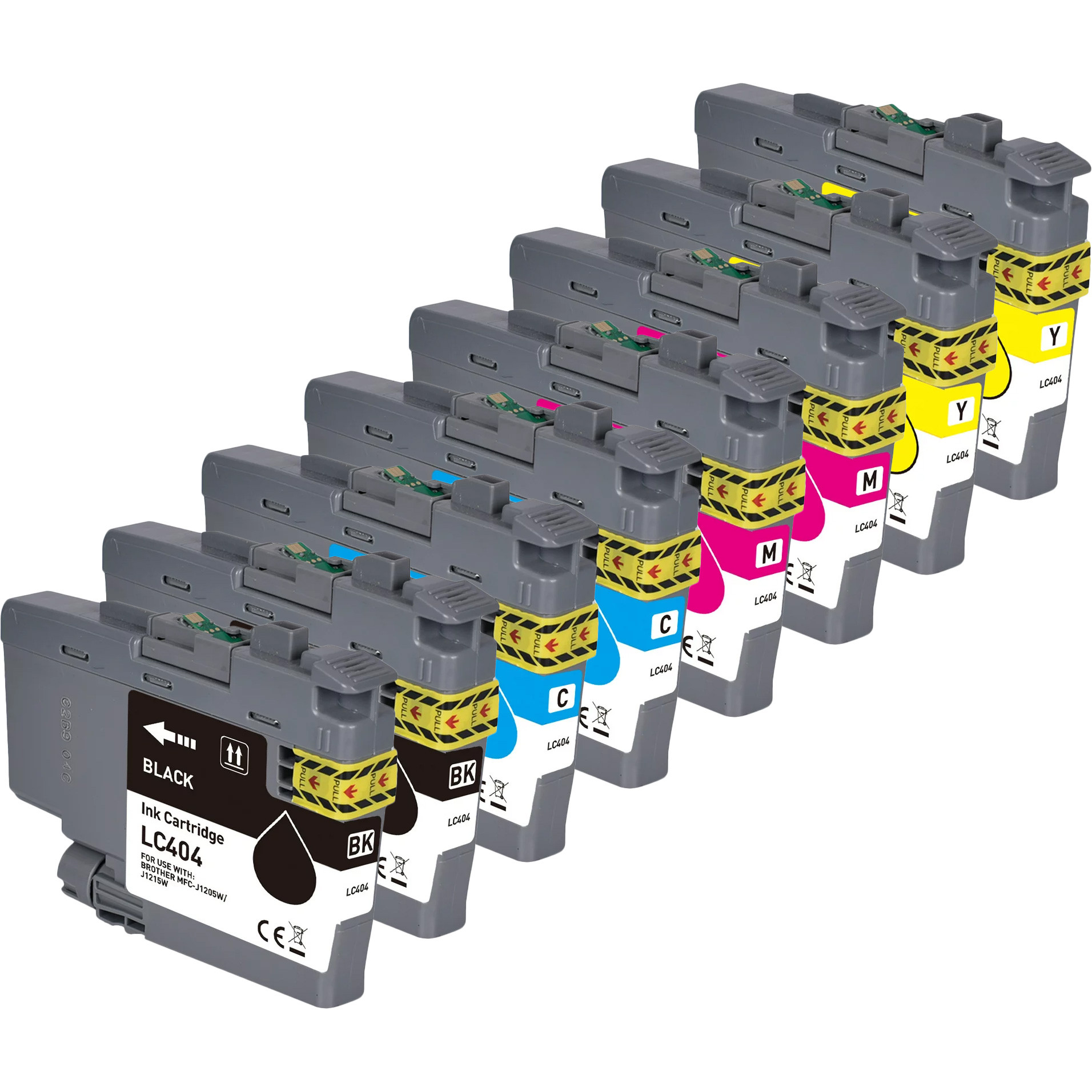 Brother LC404 Ink Cartridge Replacement Combo | 8-Pack