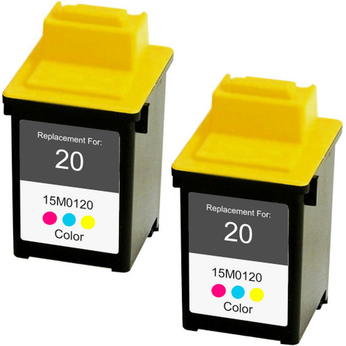 Lexmark 15M0120 Color Ink Cartridge 2 Pack | Lexmark 20 Ink