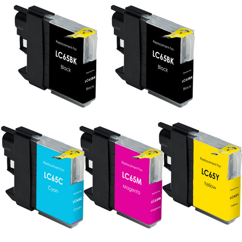 Brother LC65 High Yield Ink Cartridge Combo | 5 Pack