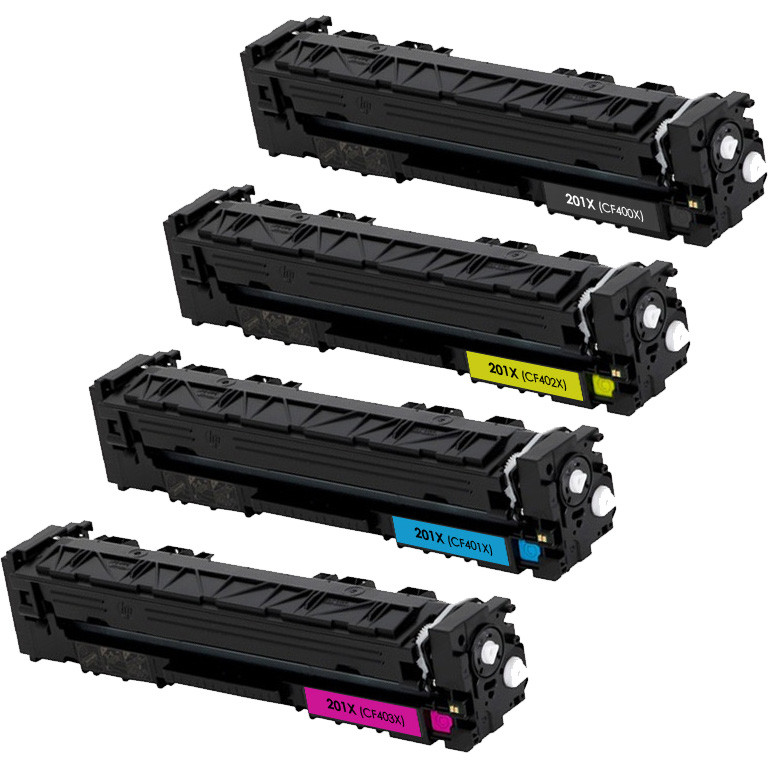 HP 201X Toner Cartridge Set, High Yield | 4 Pack | 1ink.com