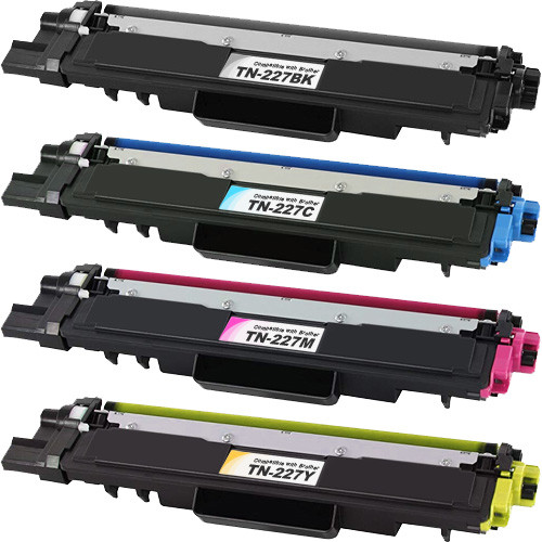 Brother TN227 Black & Color Toner Cartridges | 4 Pack | 1ink.com