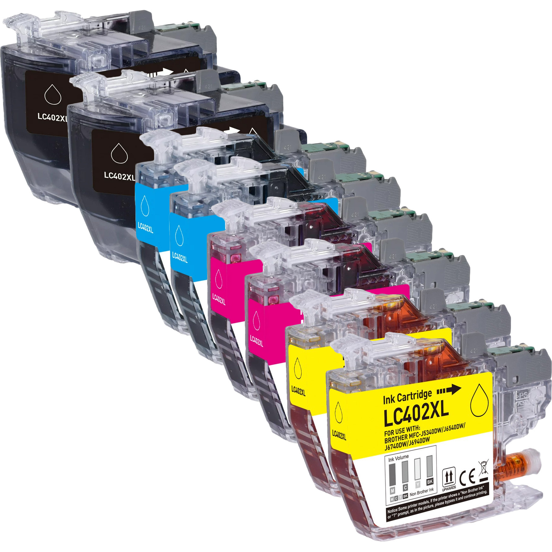 Brother LC402XL Ink Replacement Combo | High Yield | 8-Pack