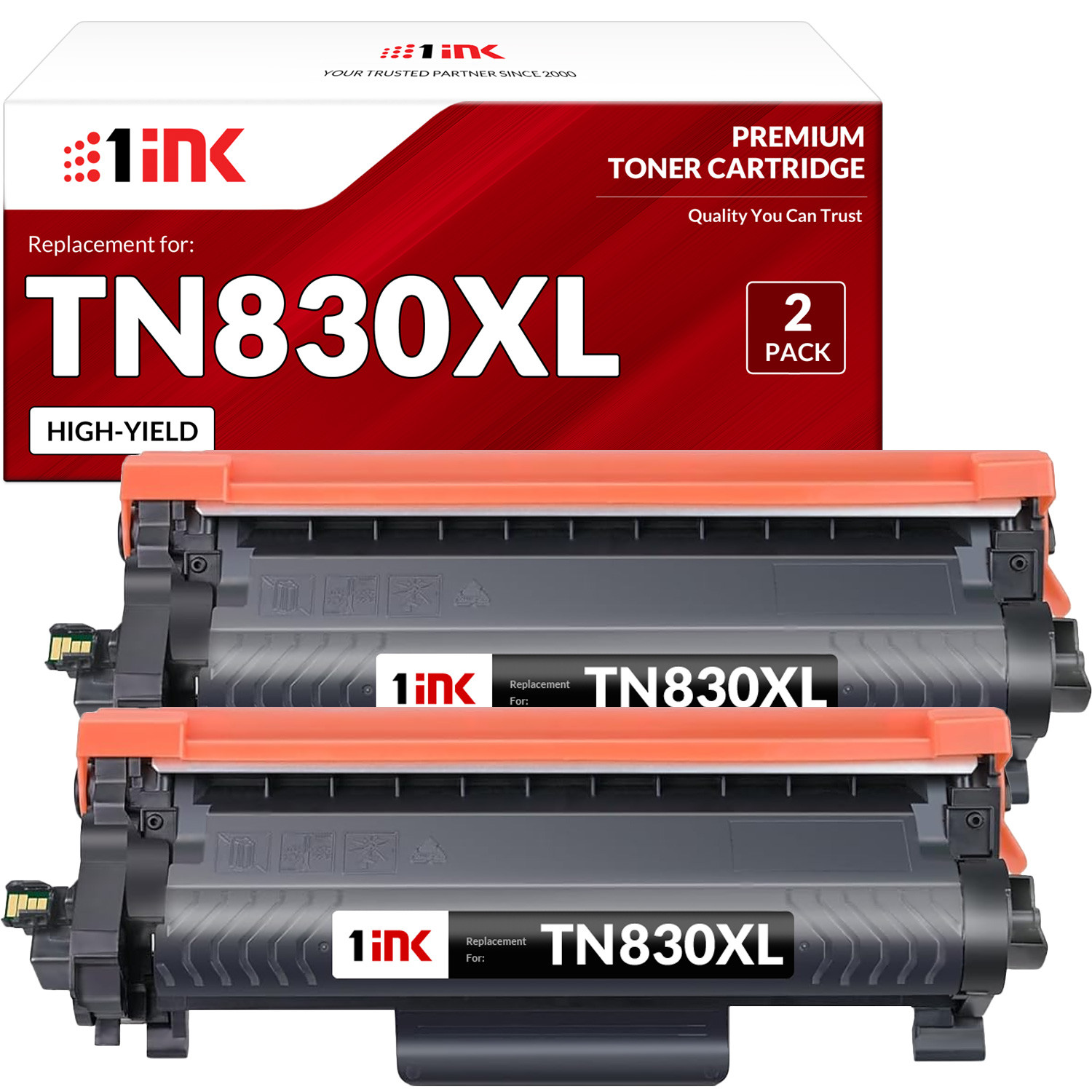 Brother TN830 Toner Cartridge, Black, Standard
