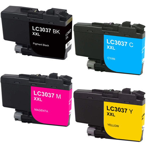 Brother LC3037 Ink Cartridge Set, Super High-Yield | 4 Pack | 1ink.com