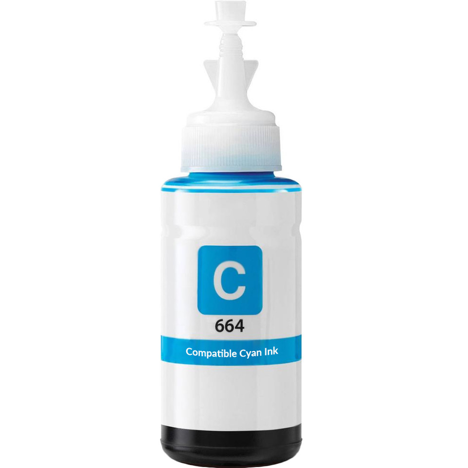 Compatible Epson 664 Cyan Ink Replacement (T664220-S)