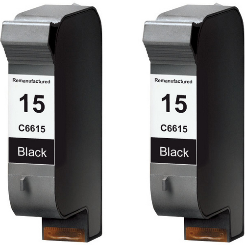 HP C6615A Black Ink Cartridge 2 Pack | HP 15 Ink