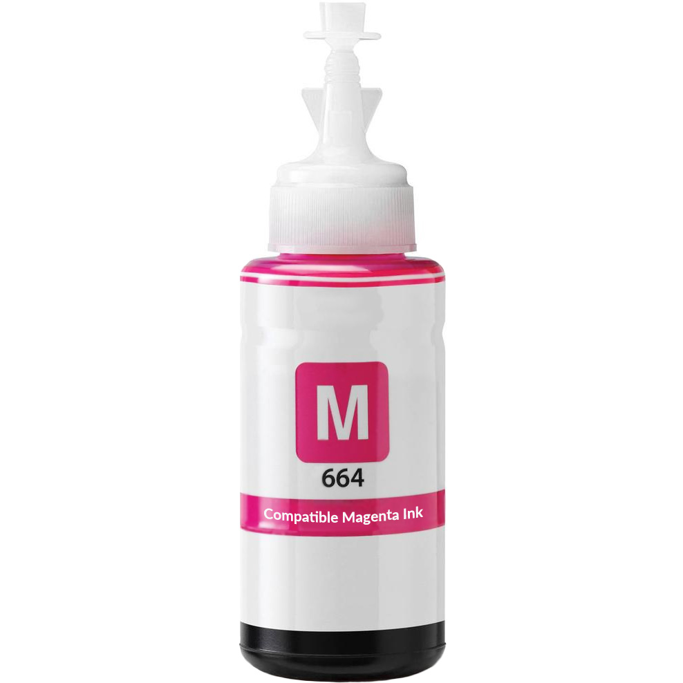 Compatible Epson 664 Magenta Ink Bottle (T664320-S)