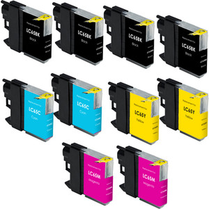 Brother LC65 Ink Cartridge Combo, High Yield | 10 Pack