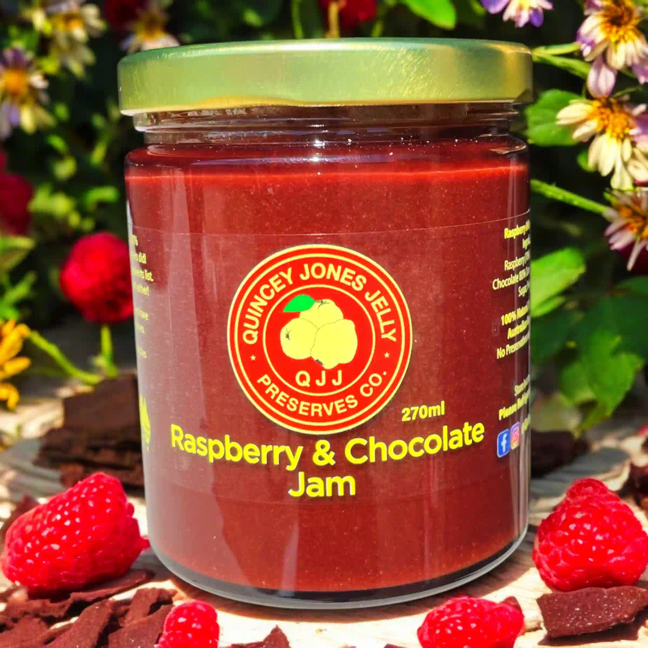 Raspberry and Chocolate Jam