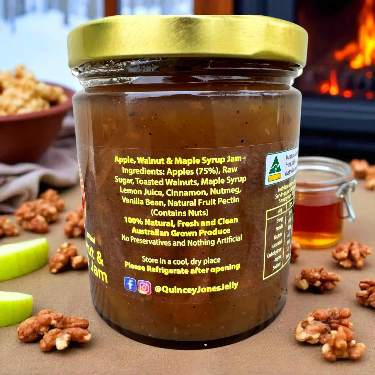 Apple, Walnut & Maple Syrup Jam