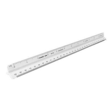 Pacific Arc - Scholastic Triangular Engineering Scale Plastic 12" - Sam ...