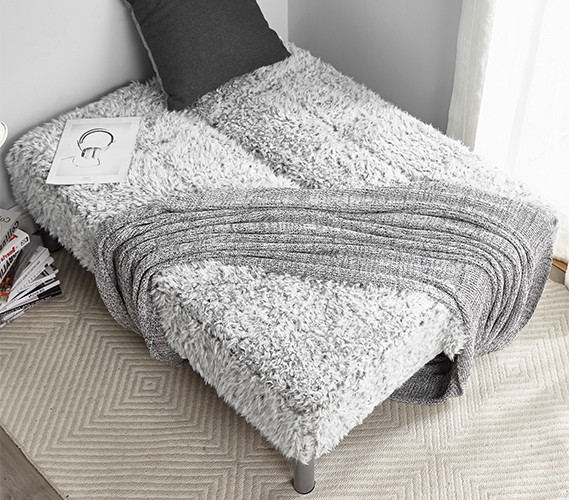 Cool Dorm Furniture - Plush Mini Futon for Small Room - Compact Couch ...