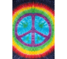 Rainbow Peace Sign Tapestry - College dorm necessities how to decorate ...