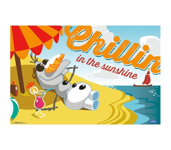 Olaf Chillin' In The Sunshine Poster Dorm Room Posters Best Supplies ...