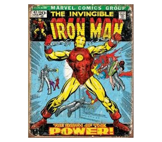 Iron Man Tin Sign Supplies For Dorms Fun Dorm Stuff Wall Decor For Dorm ...