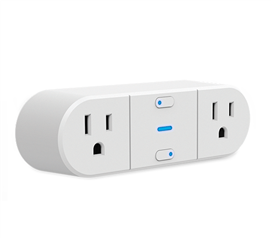 Mobile App Controlled WiFi Smart Plug 2 Outlet College Dorm Electronic ...
