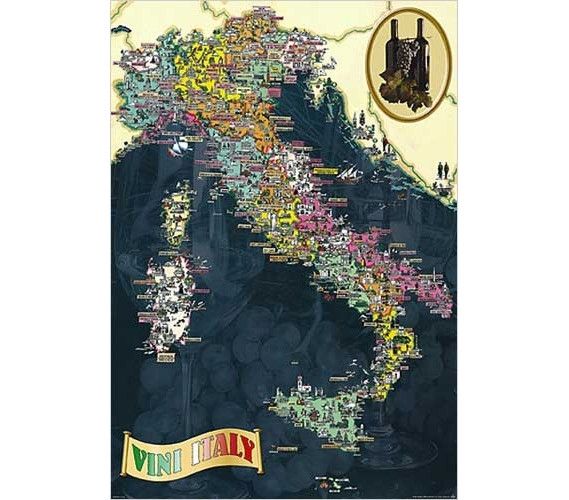 The Vini d'Italia Poster College Item Wall Decor For Dorms Fun Supplies ...