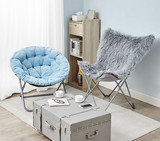 Folding Giant Moon College Chair for Extra Dorm Seating and Easy Dorm ...