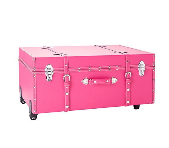 The Texture® Dorm College Trunk - Baby Pink Dorm Underbed Storage ...