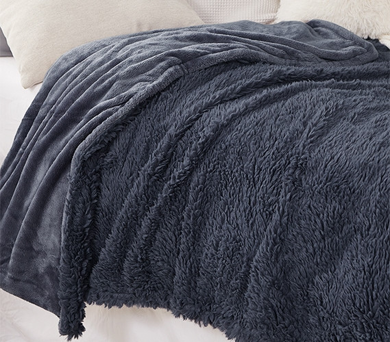 Puts This To Sleep - Coma Inducer Full Blanket - Plum Granite