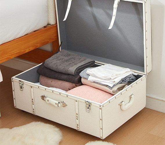Trunk for College Locking Safe Affordable White College Trunk Dorm ...