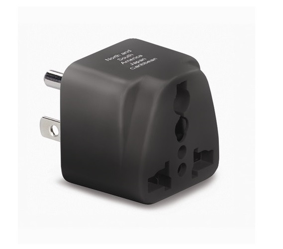 North American Grounded Plug Adapter Dorm Essentials