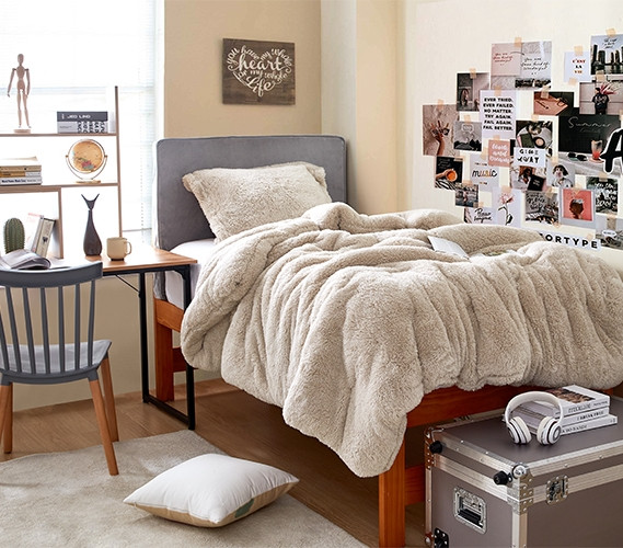 Soft and Plush College Comforter - Almond Milk Coma Inducer® Designer ...