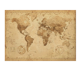 Wall Sized World Map Decor Decorations Study Aiding Dorm Items College ...