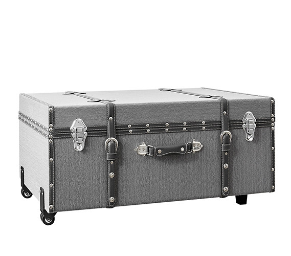 Boho Dorm Decor - Sturdy Wheeled Trunk with Lock Space Saving College ...