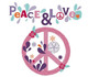 Peace & Love - Dorm Room Wall Peel N Stick - Decorative College Wall ...