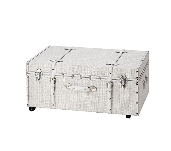 Cute Dorm Storage Ideas - Texture Brand Trunk with Wheels and Lock ...